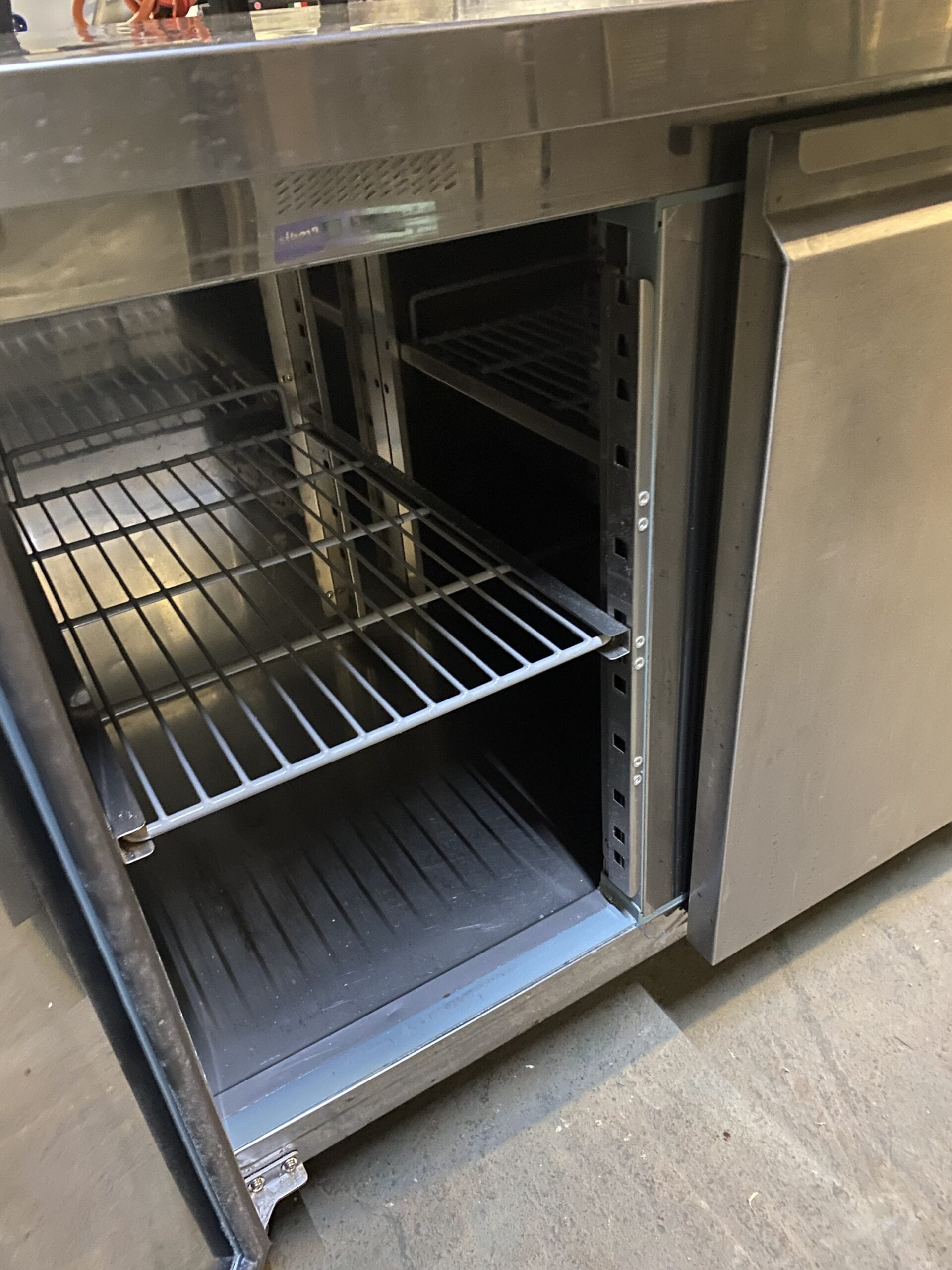 Polar 2 Door Prep Table Fridge - Cook Cool Catering Equipment